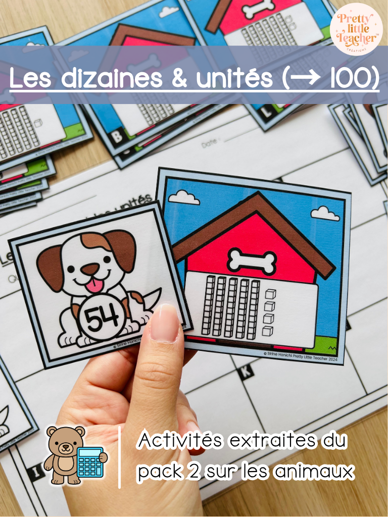 Les dizaines et les unités (3x) – Pretty Little Teacher