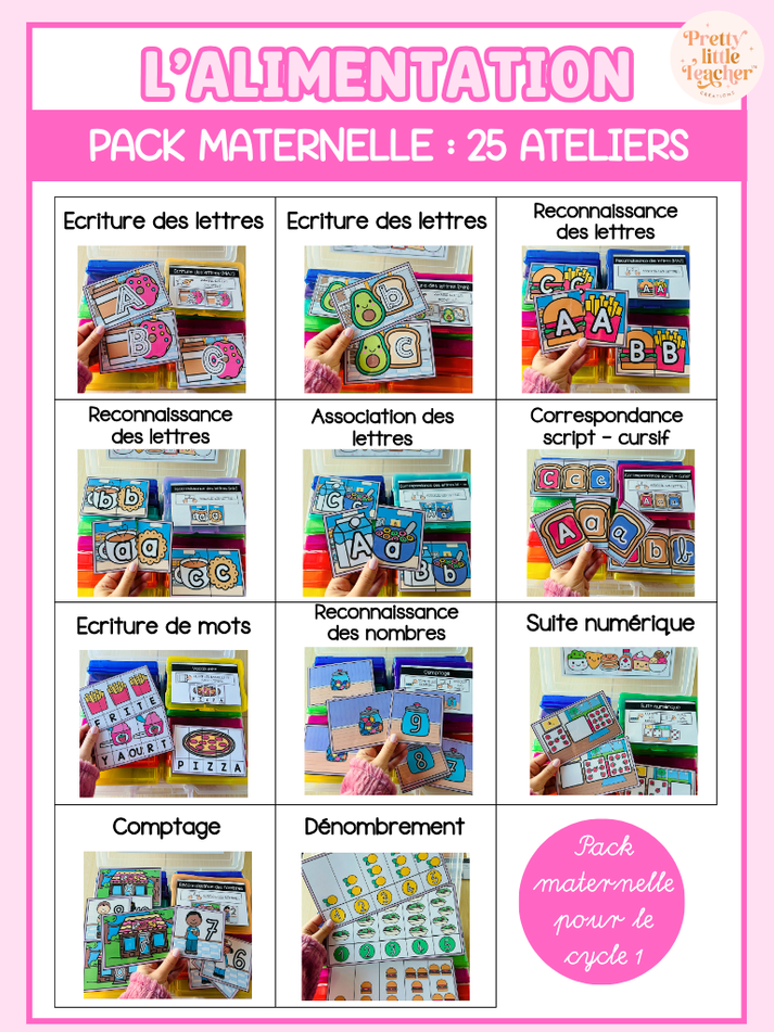 Pack Maternelle sur l'alimentation – Pretty Little Teacher