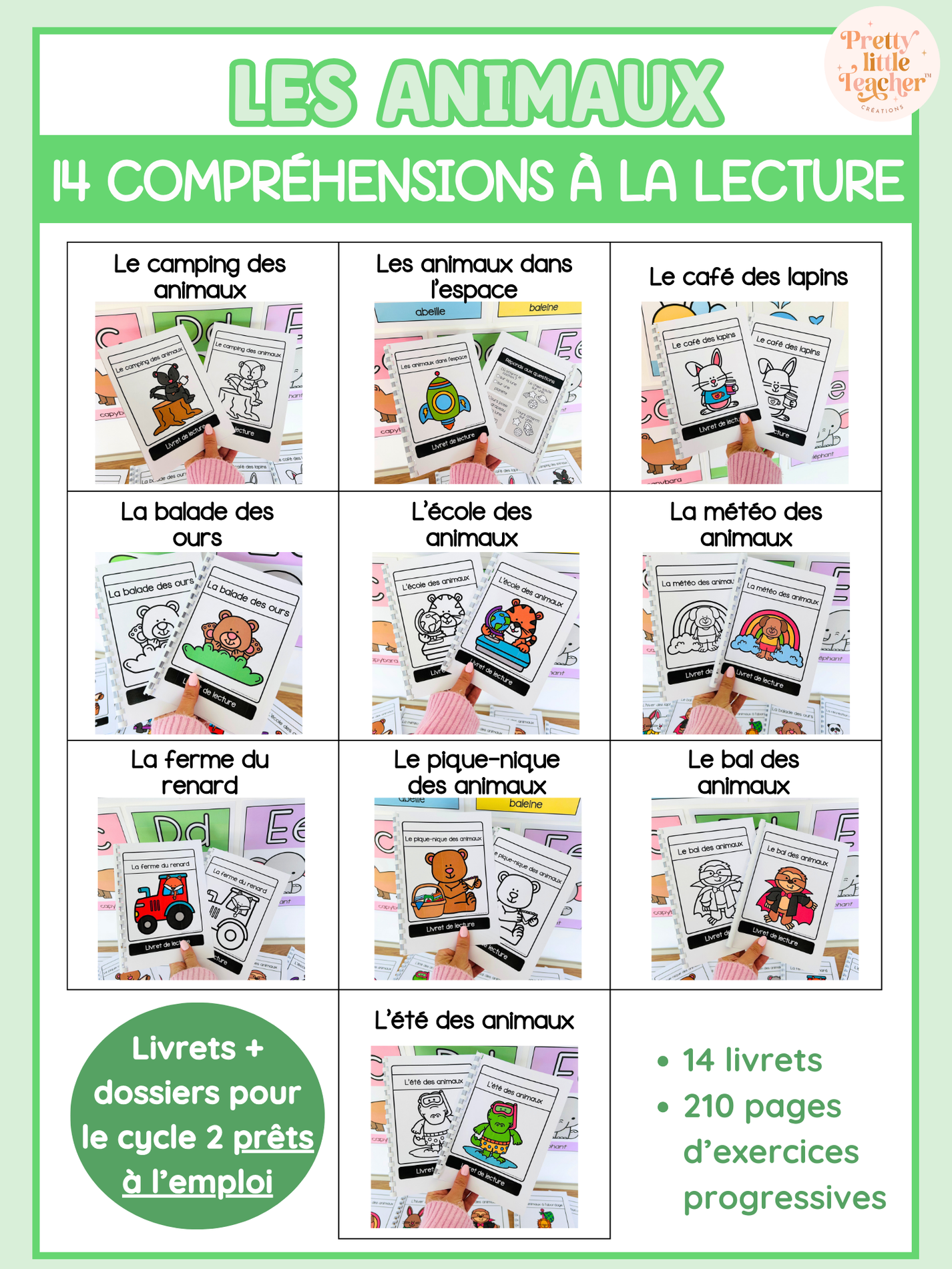 Pack pour les bons lecteurs : 14 livrets de lecture sur les animaux ...