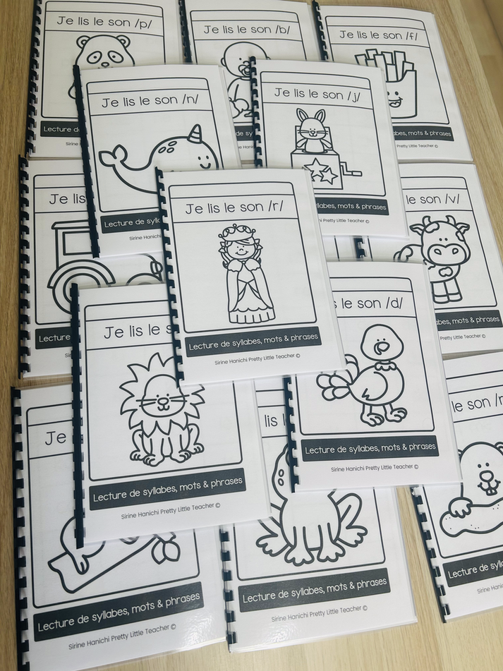 14 livrets de lecture : syllabes, mots et phrases – Pretty Little Teacher