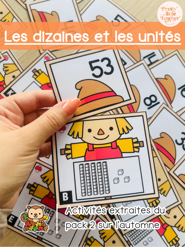 Les dizaines et les unités (> 100) (3x) – Pretty Little Teacher
