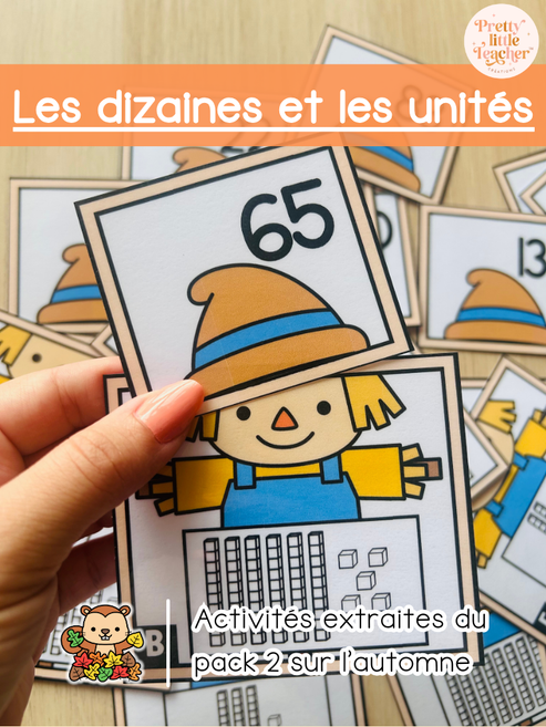Les dizaines et les unités (> 100) (3x) – Pretty Little Teacher