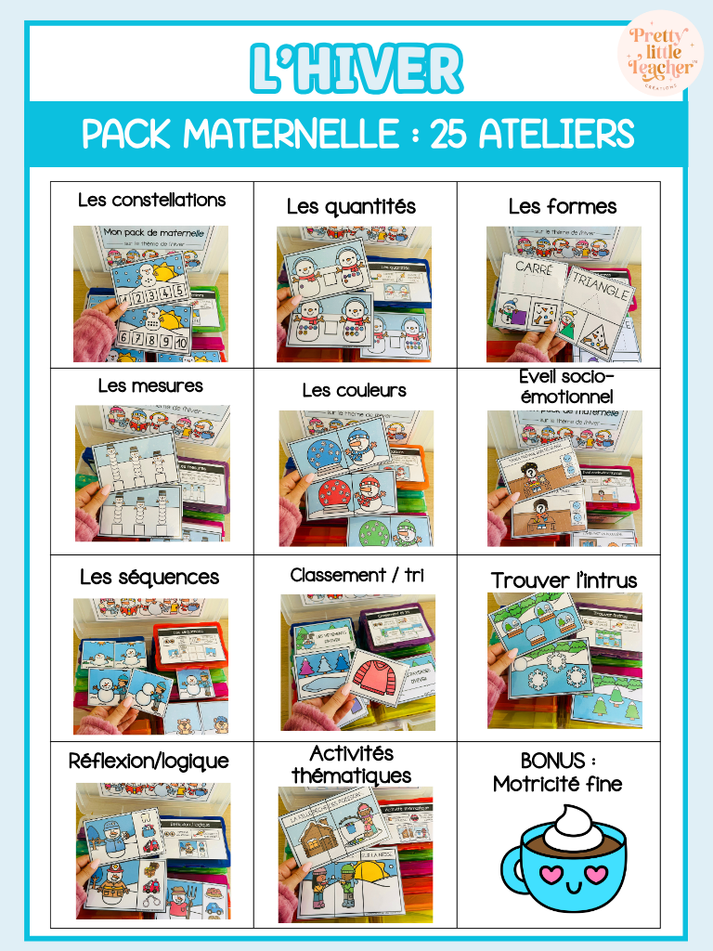 Pack Maternelle sur l'hiver – Pretty Little Teacher