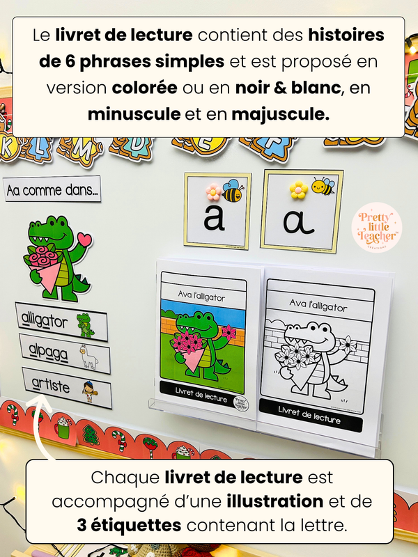 La lettre Aa (lecture + exercices) – Pretty Little Teacher