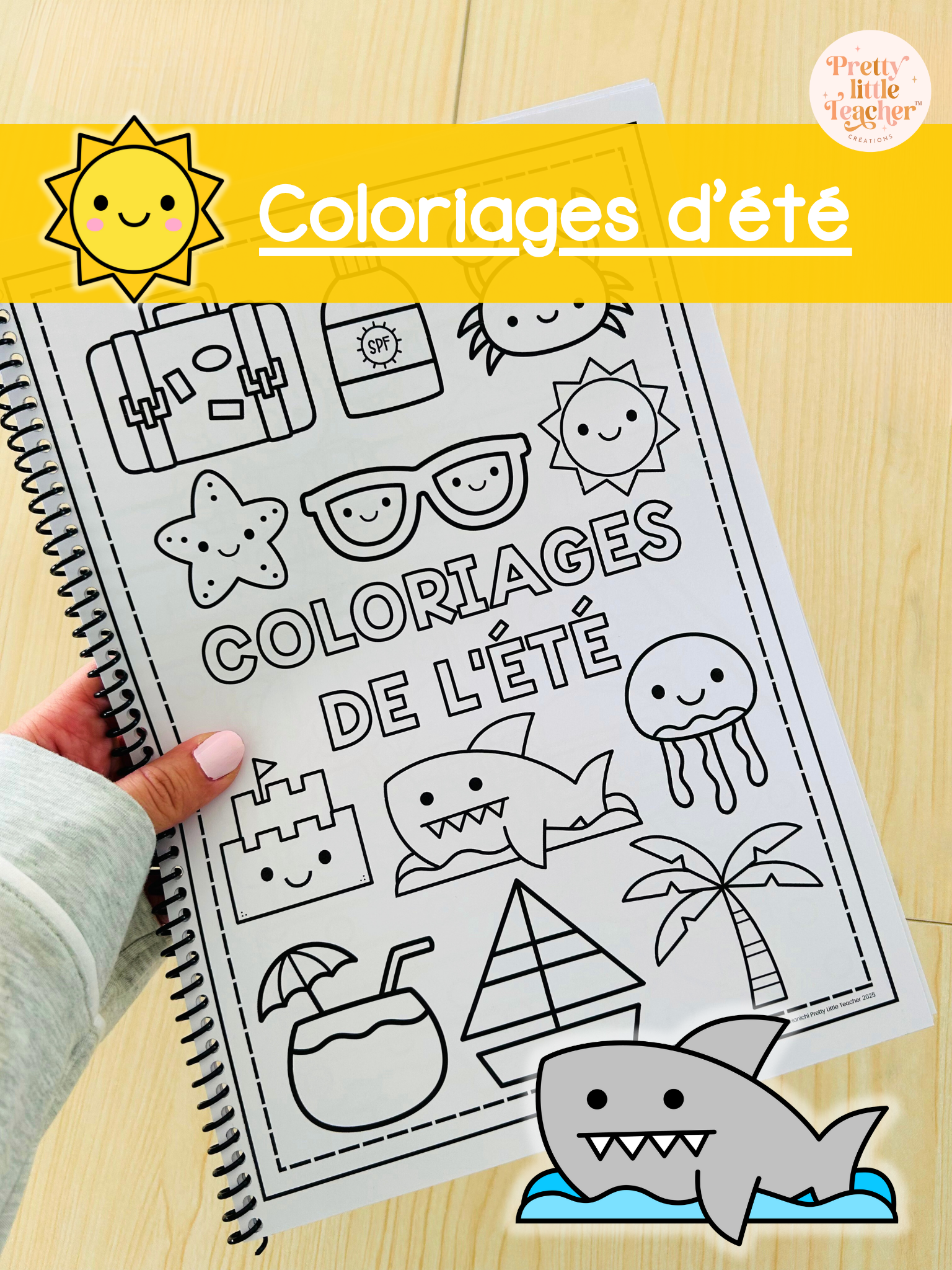 ☀️ Coloriage de l'été 🎁 – Pretty Little Teacher