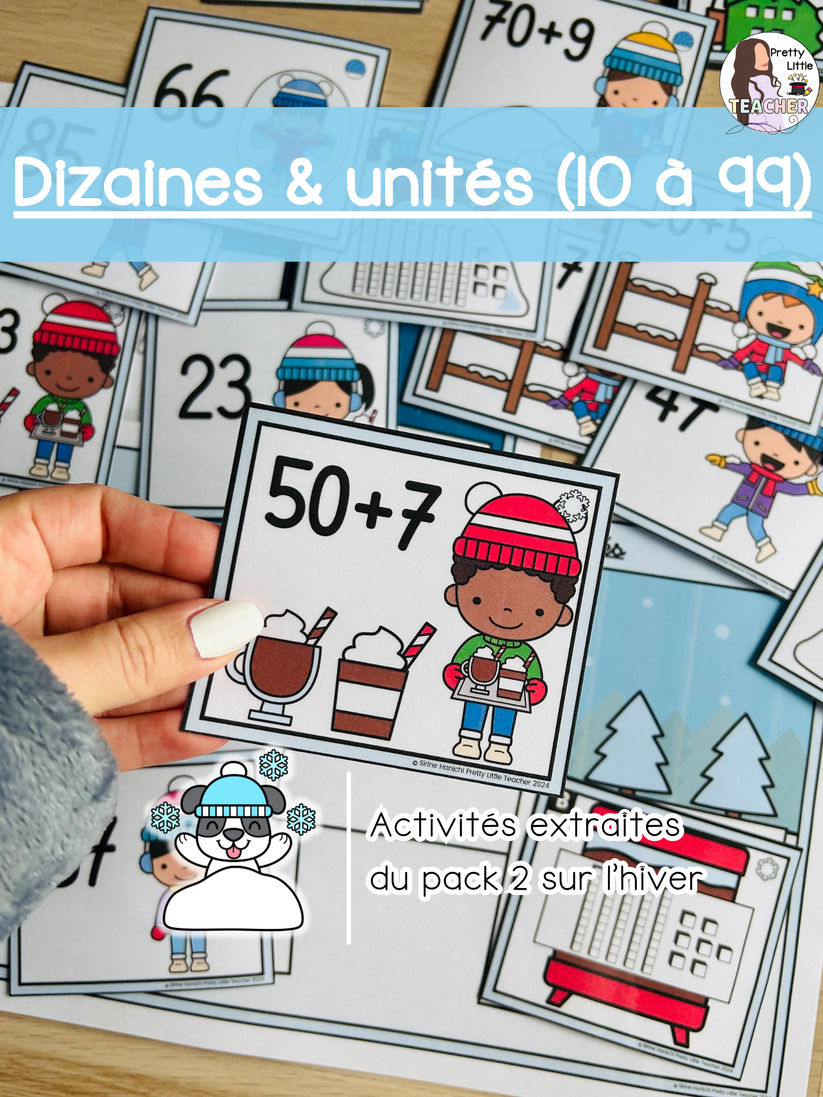 Les dizaines & unités (10 à 99) (3x) – Pretty Little Teacher