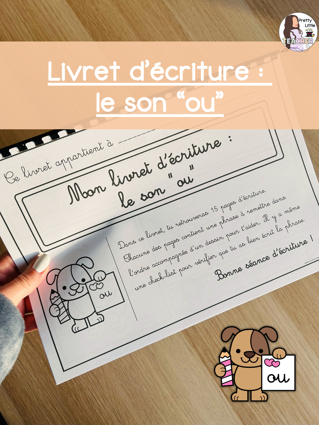 Livret d'écriture sur le son "ou" – Pretty Little Teacher