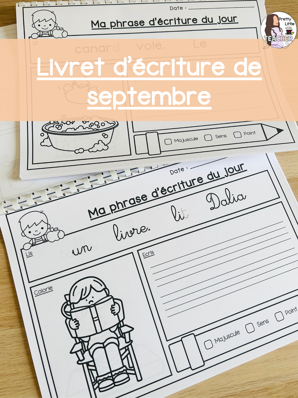 Livret d'écriture de septembre – Pretty Little Teacher