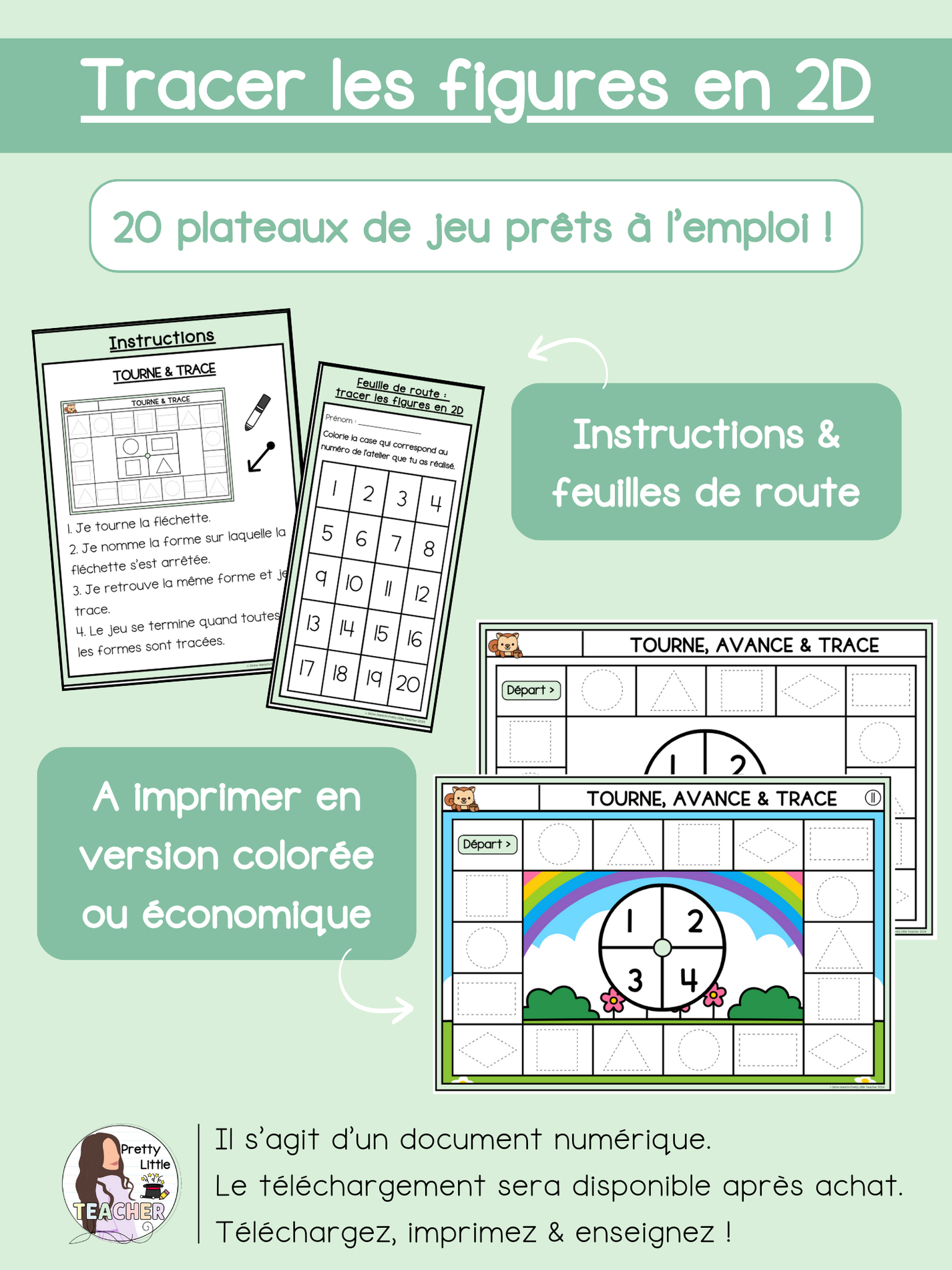 Reconnaitre les figures en 2D – Pretty Little Teacher